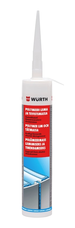 Polymer lim och tätmassa Würth grå 290ml Yleisrakenneliima ja ...
