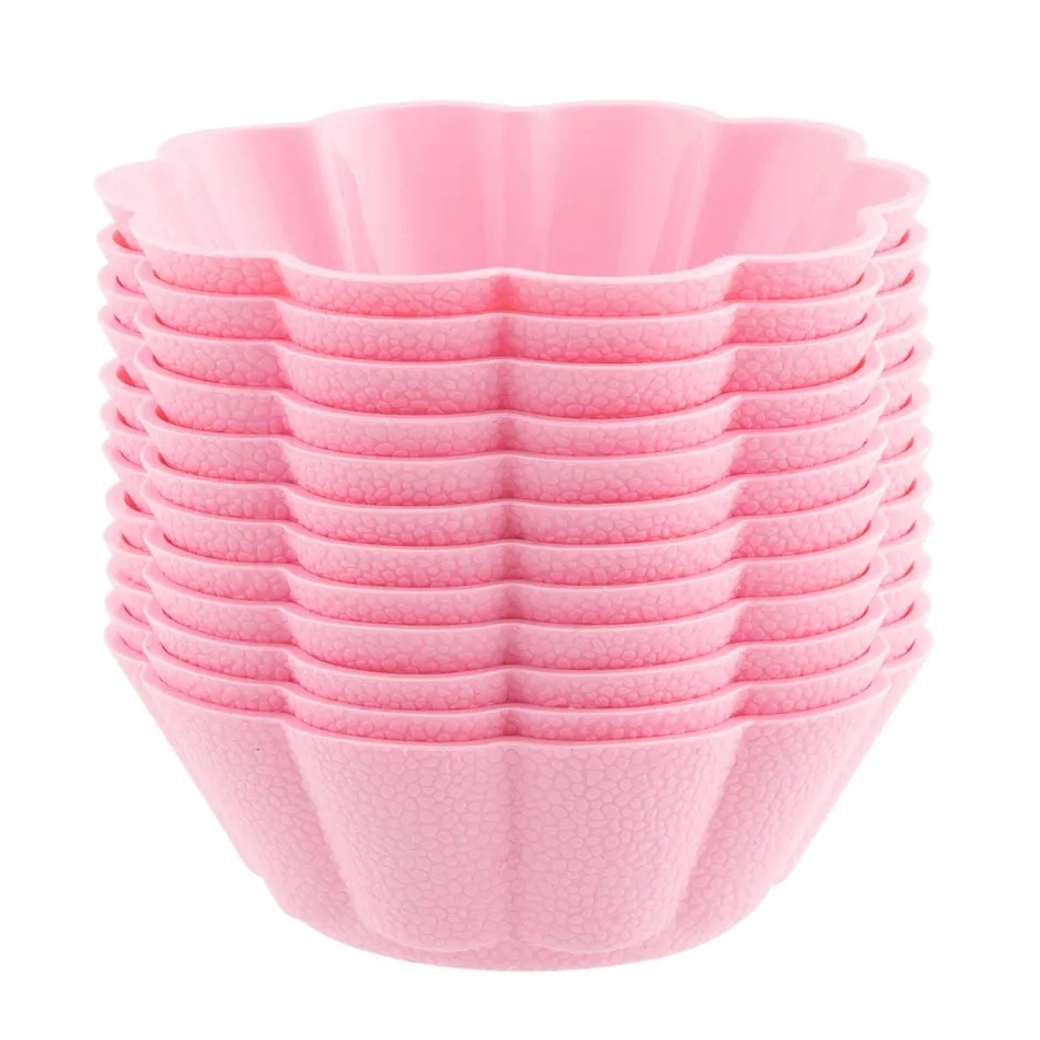 Muffinsformar 12 st Rosa Bandet Vackra formar - YepOrder.se webbutik